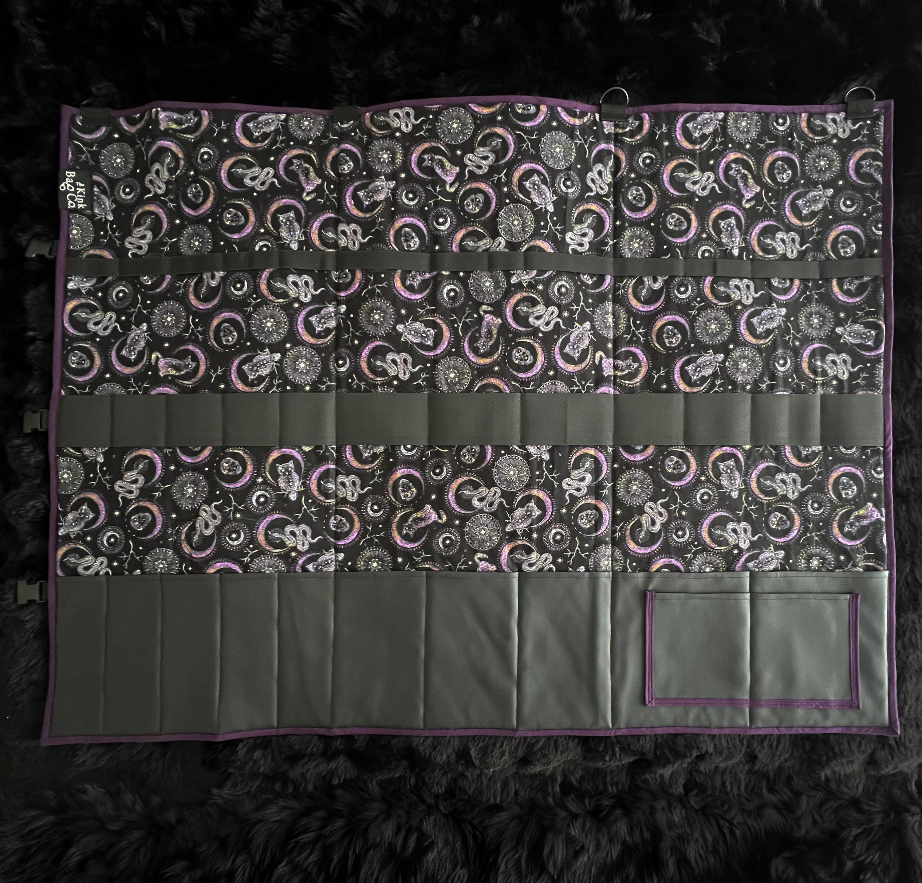 Night Creatures Purple Kink Impact Tool Toy Bag - Handmade Luxury PU ...