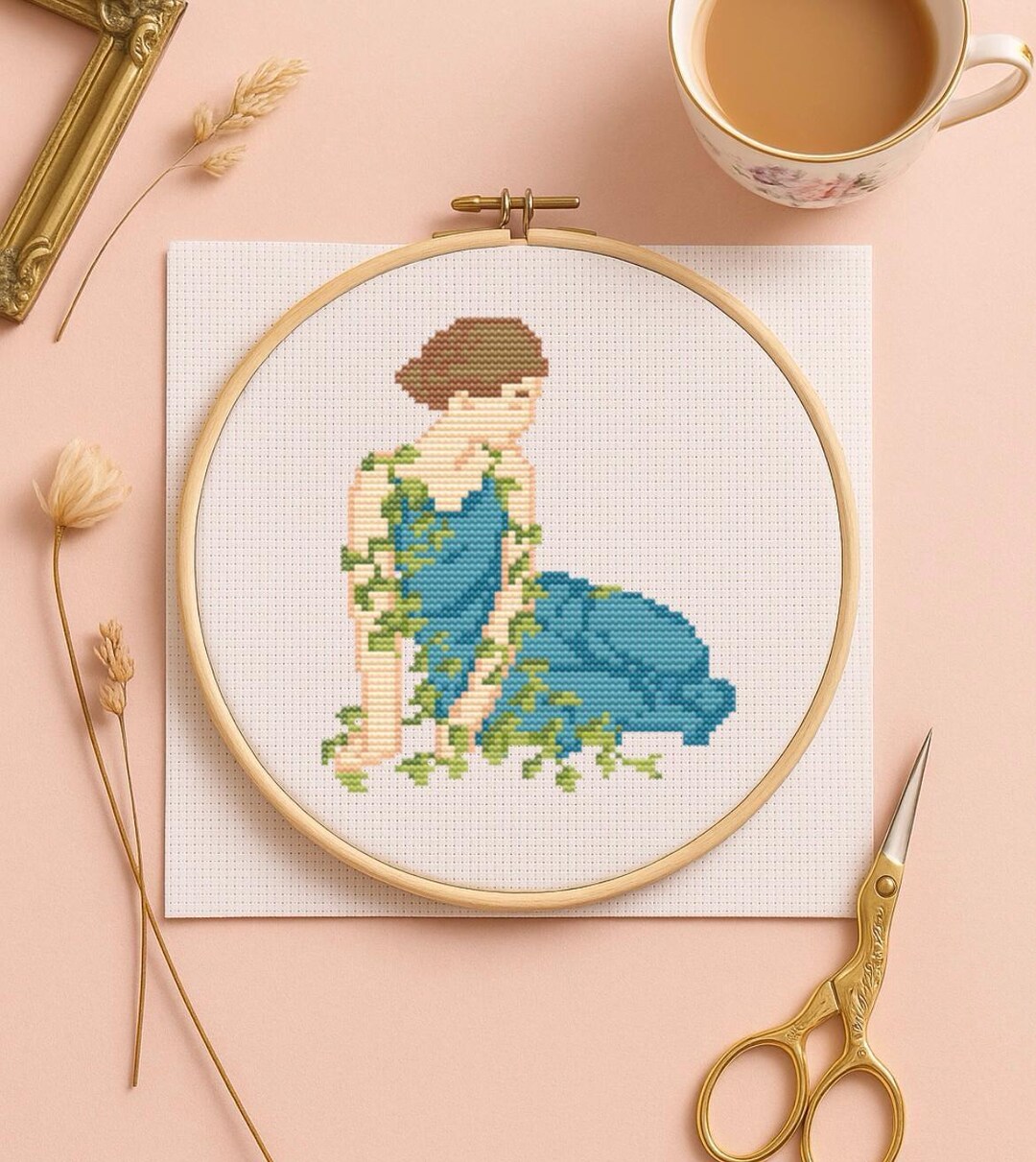 Draped in Ivy Cross Stitch Pattern | Digital Download - Etsy