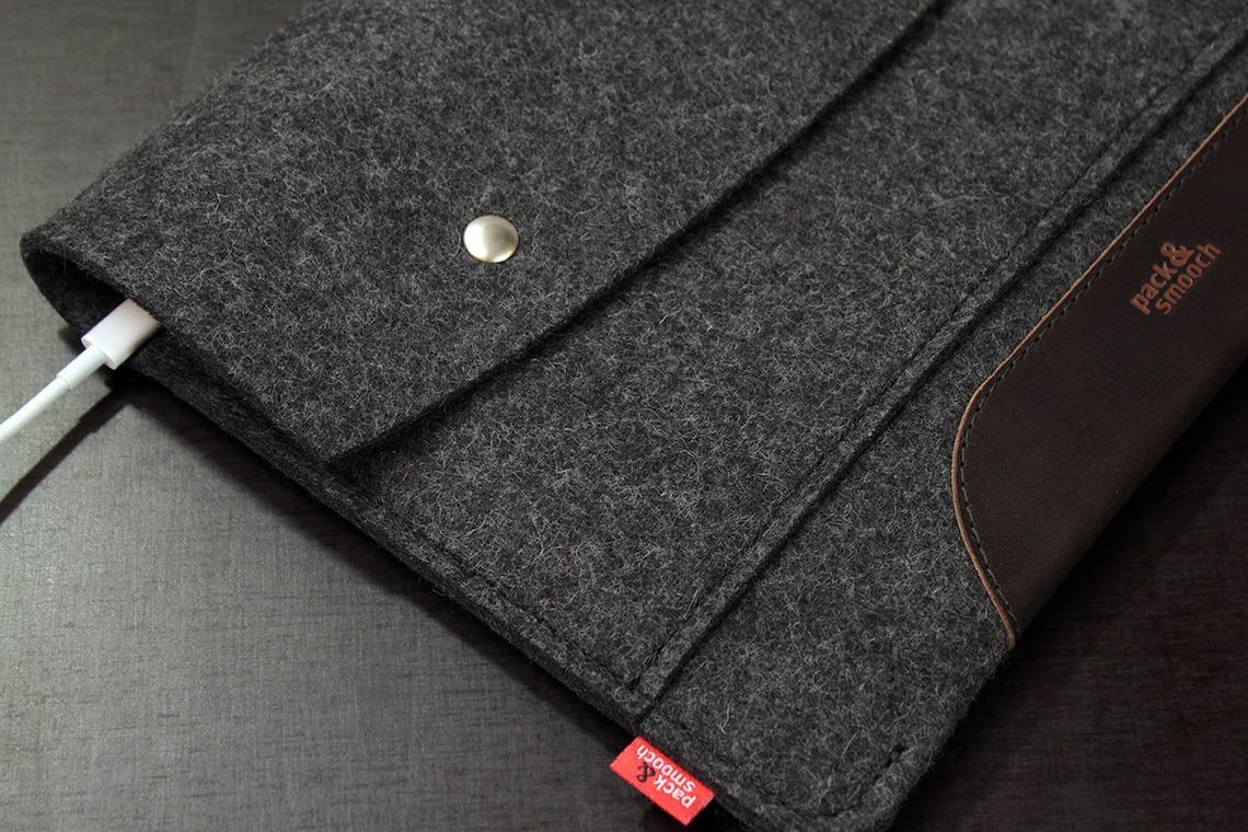 Macbook 12-inch Case 100% Wool Felt Italian Vegetable Tanned - Etsy