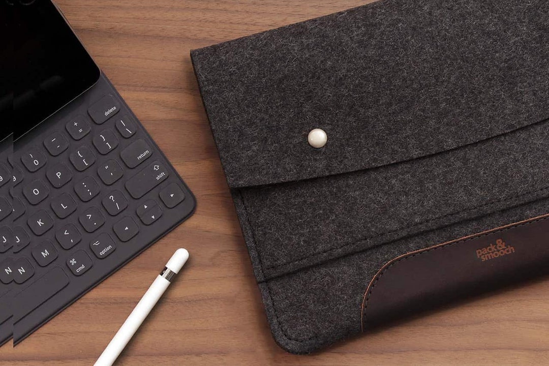 Merino Wool Felt iPad Pro/air 11 Case: Leather Accent, Snug Fit - Etsy