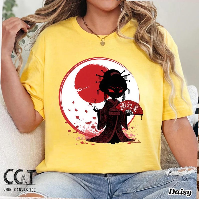 Silk Geisha Skeleton T-shirt: Japanese Chibi Gothic Horror Tee - Etsy