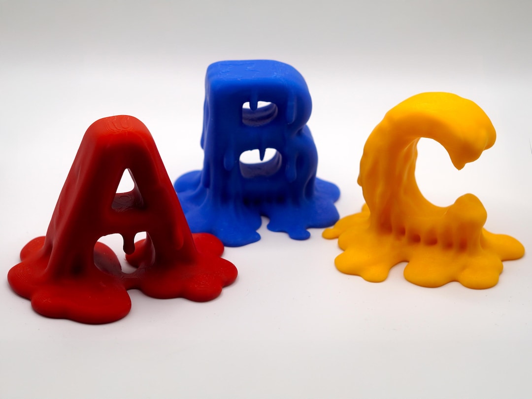 Melting Alphabet Letters - Etsy