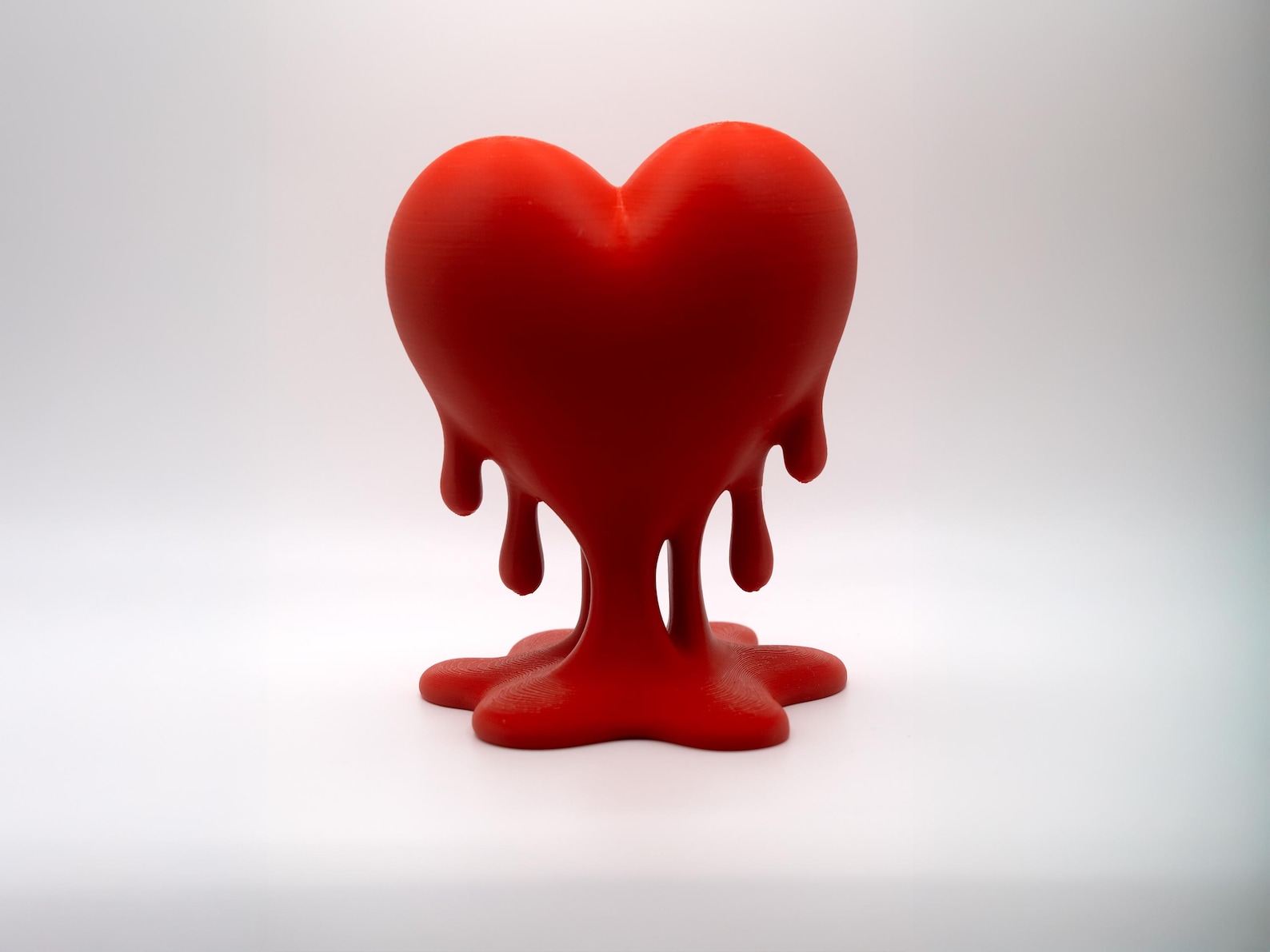 Heart Melting Melted 3D Printed Print Home Decor - Etsy