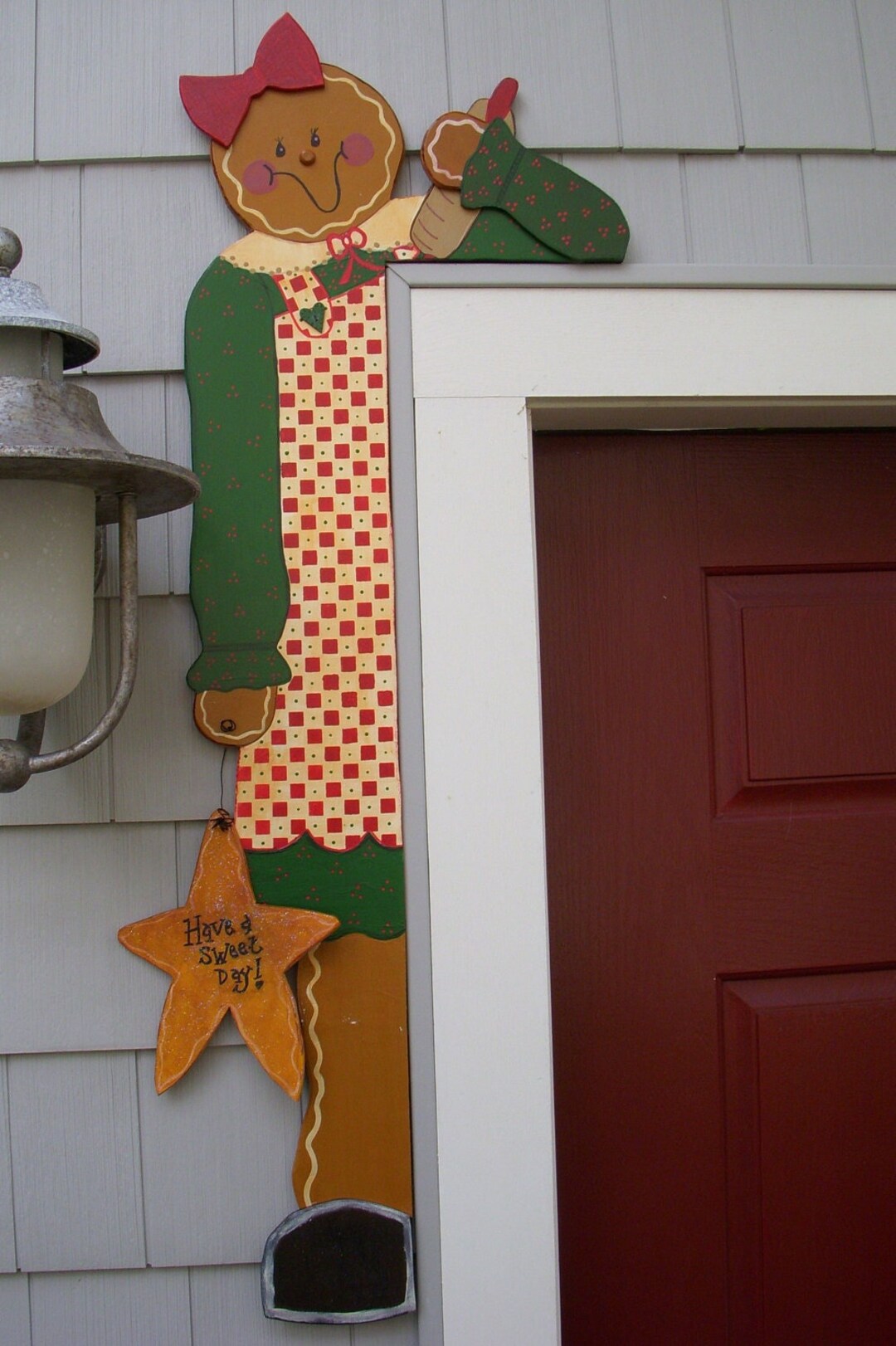 Debi’s Doings-paper PATTERN- Gingerbread Door Hugger "gingy" 42" Tall ...