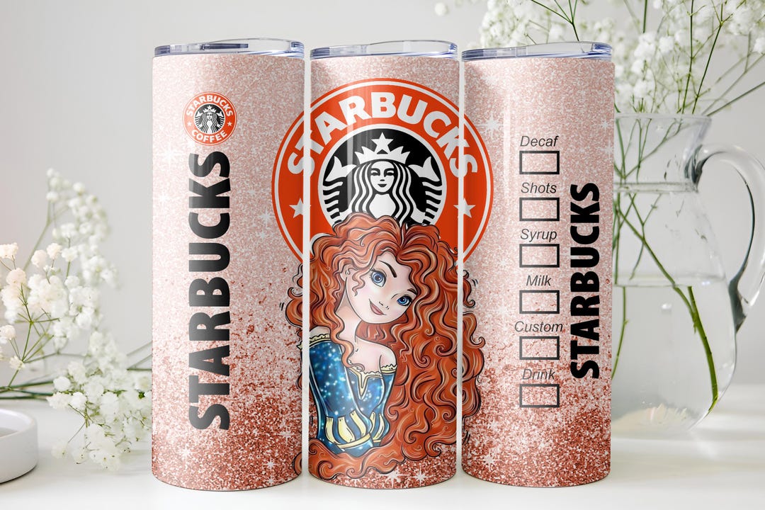 Disney Merida Tumbler | 20oz Starbucks-inspired Cup for Hot & Cold ...