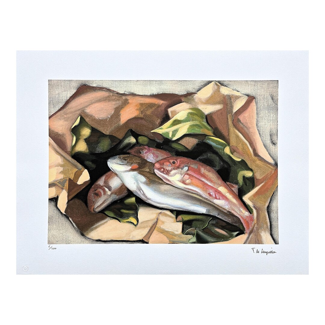 TAMARA DE LEMPICKA - Still Life With Fish - Signed (printed), Numbered ...