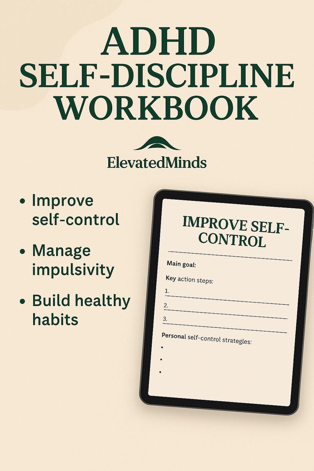 ADHD Self-discipline Builder – Printable Impulse Control & Focus ...