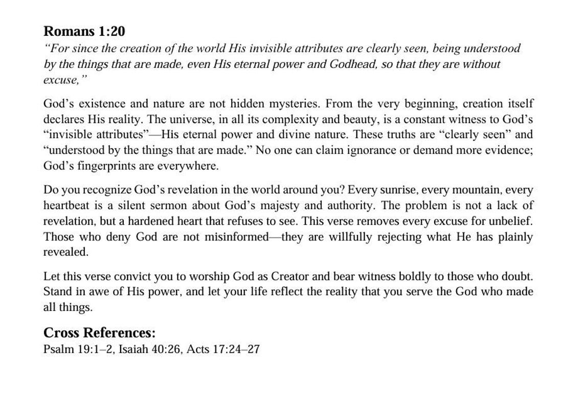 Romans Chapter 1 Devotional PDF, Verse by Verse Study, Printable Bible ...