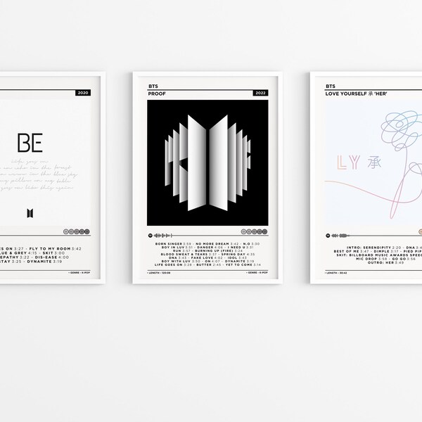 Bts Posters Love Yourself - Etsy