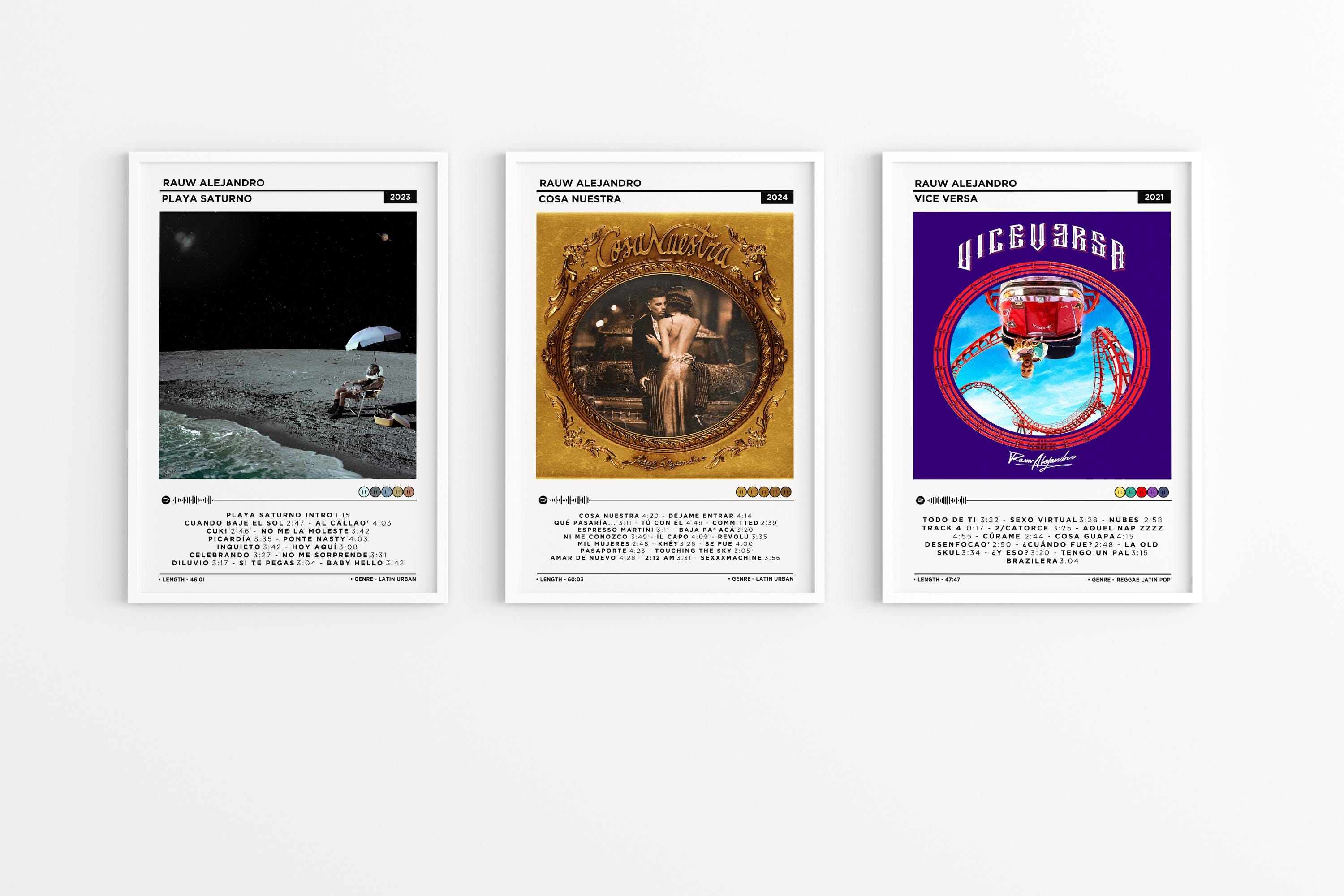 Rauw Alejandro - Cosa Nuestra, Vice Versa, Playa Saturno Set of 3 Album ...