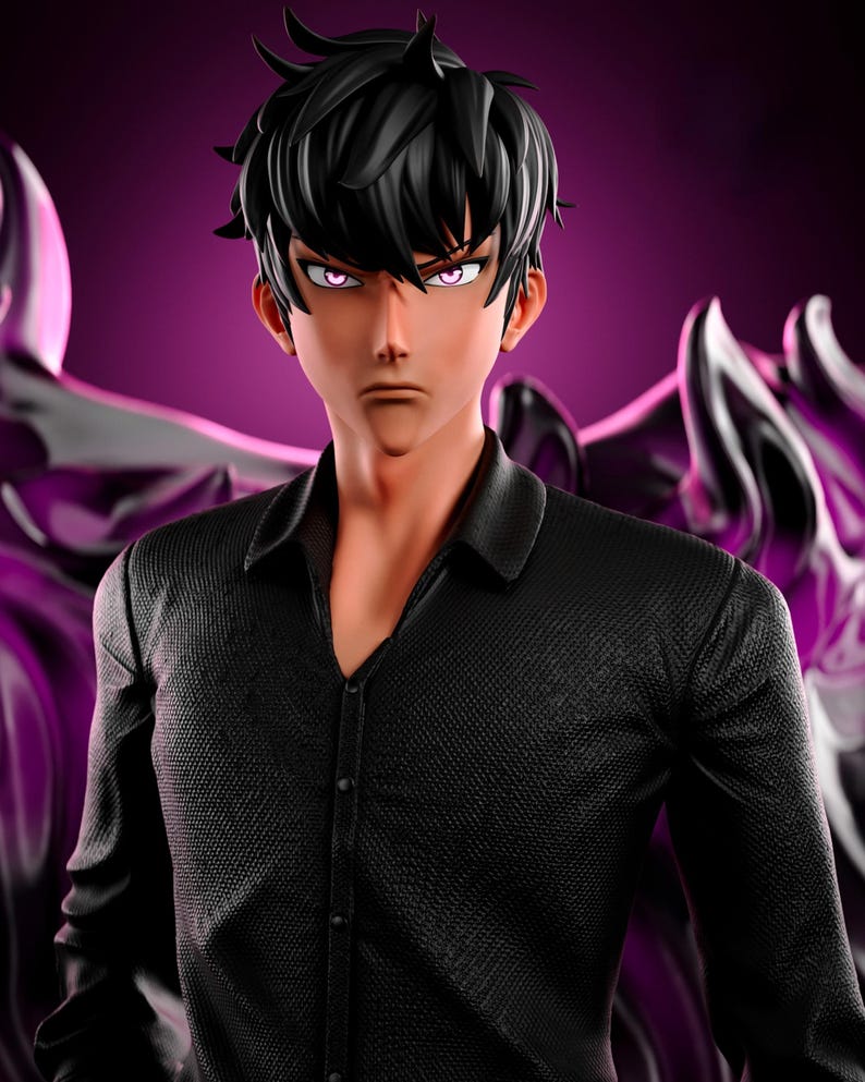 Sung Jin Woo STL 3D Print File | Solo Leveling Hero STL | Anime STL ...