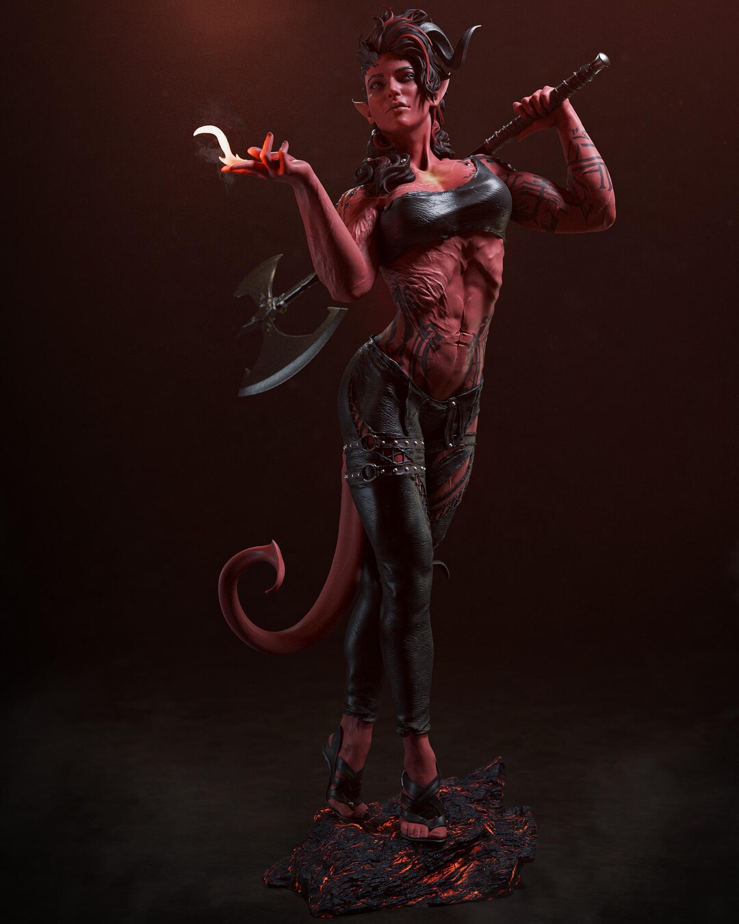 Karlach STL 3D Print File | Baldur’s Gate 3 3D Printable Figurine ...