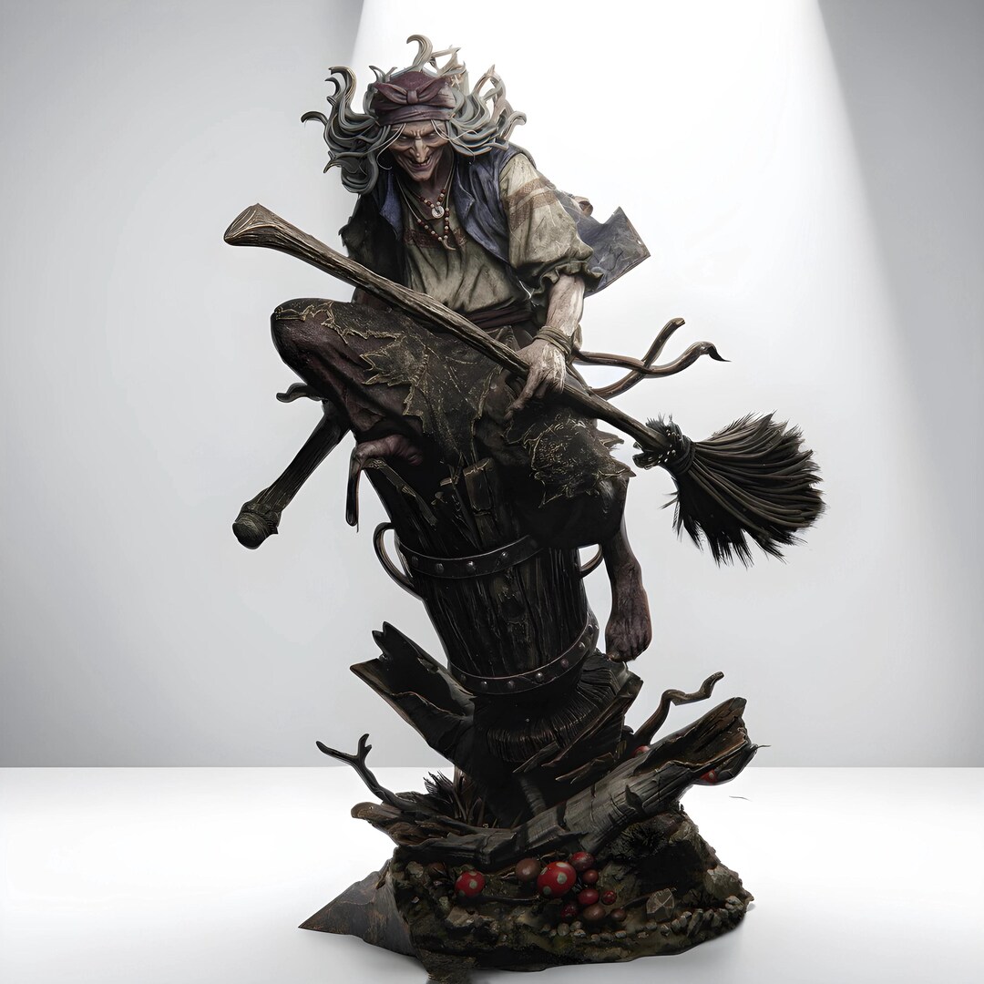 Baba Yaga STL 3D Print File | 3D Printable File | Baba Yaga Witch ...