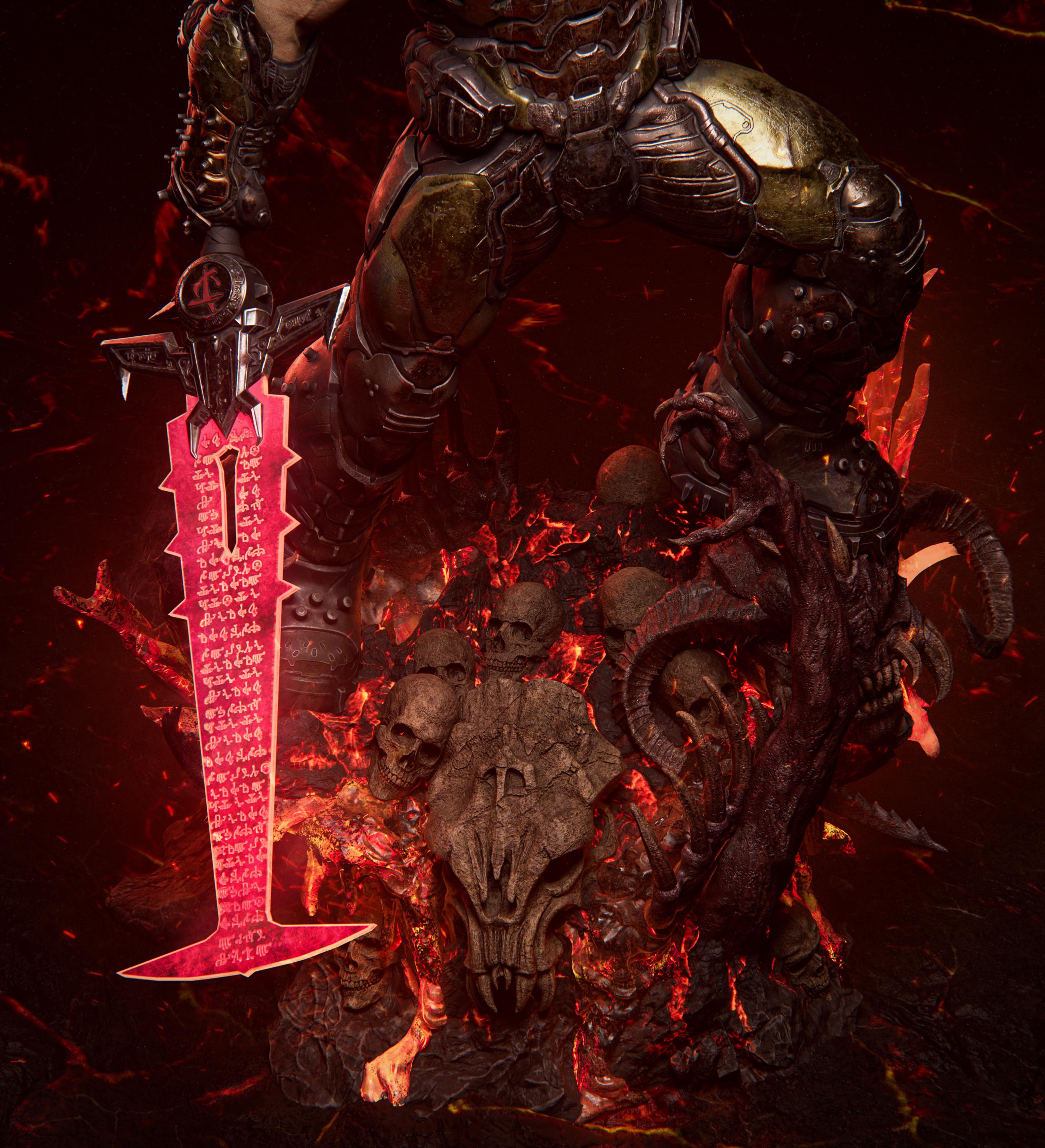 Doom the Dark Ages STL 3D Print File | 3D Printable File | Doom Slayer ...