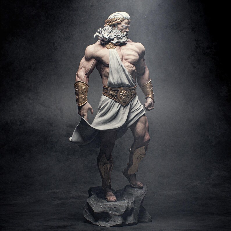 Zeus STL 3D Print File | 3D Printable Greek God Figurine | King of ...