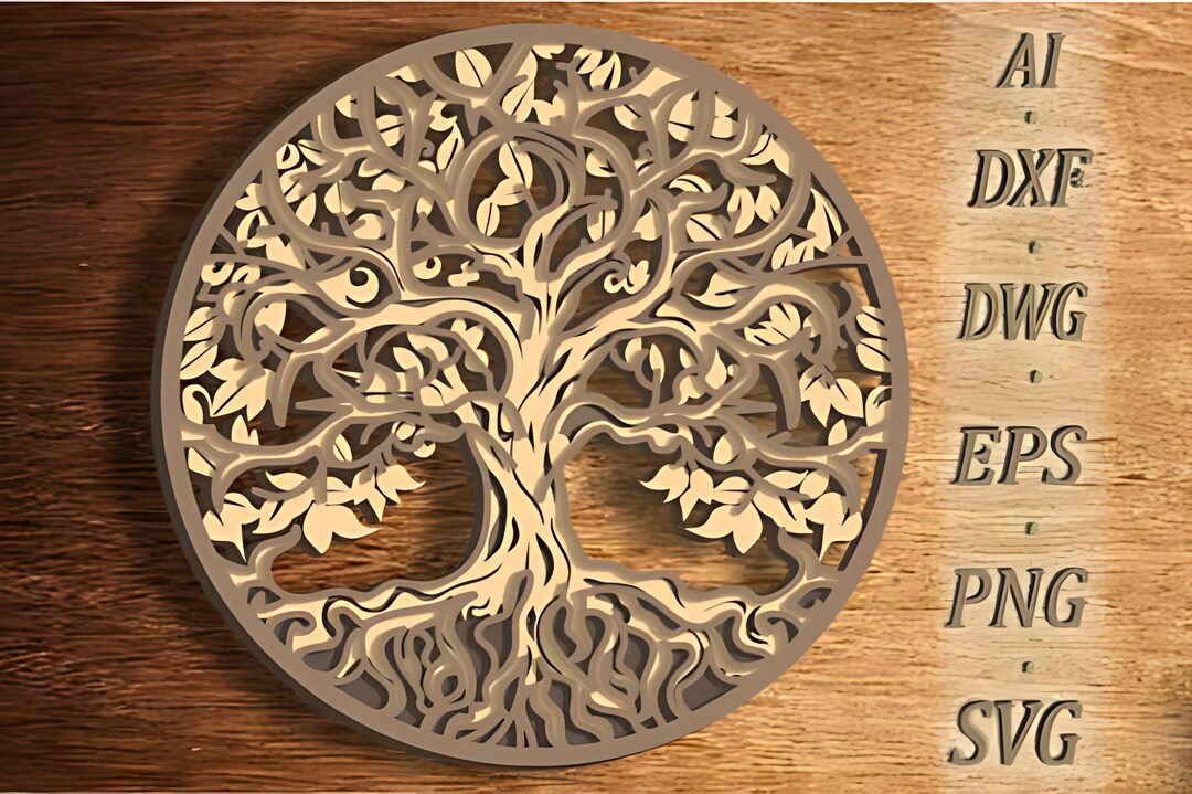 Tree of Life SVG DXF: Multilayer Laser Cut Files (digital Download) - Etsy
