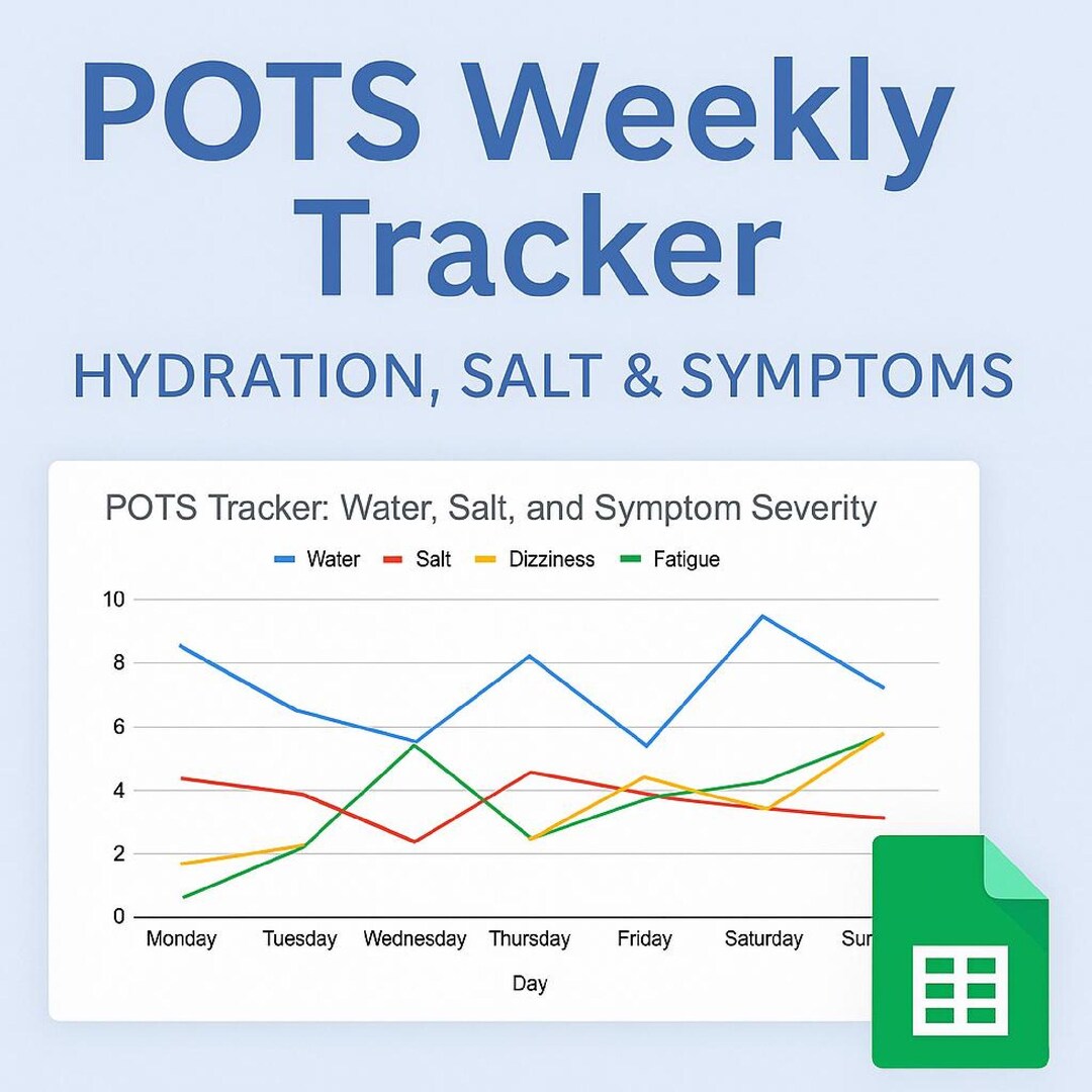 POTS Tracker for Symptom, Hydration & Salt Monitoring - Chronic Illness ...