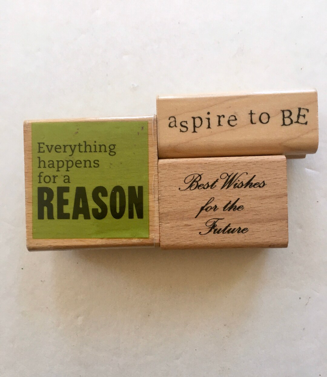 Sentiments Words Sayings Red Rubber Stamps Aspire to Be Everything ...