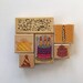 GELLI PRINTS Winter Abstract Index Cards Setof 20 Handprinted UNIQUE ...