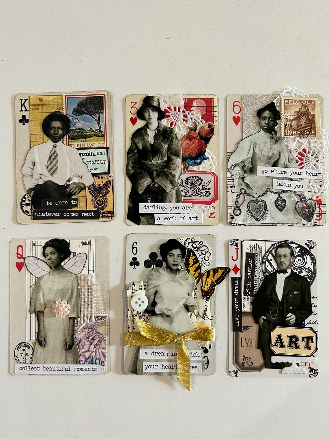 Artist Trading Cards ATC Mini Collage Vintage Inspired Ephemera ...