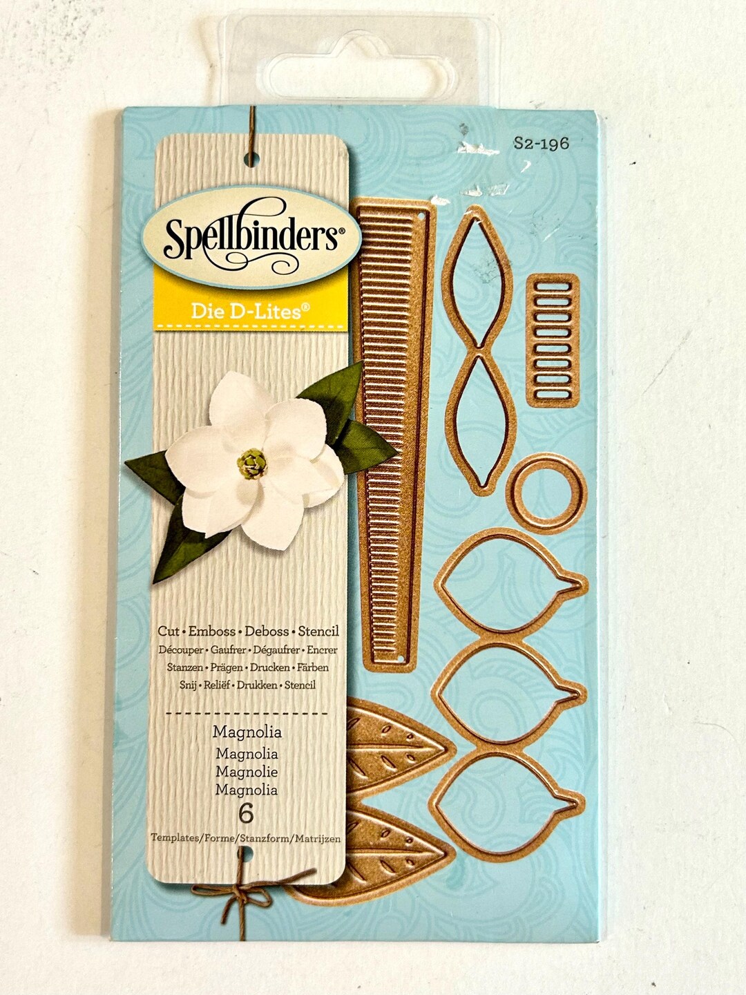 Spellbinders Metal Die Cut Magnilia Flower Metal Die Cutter S2196 Cut ...