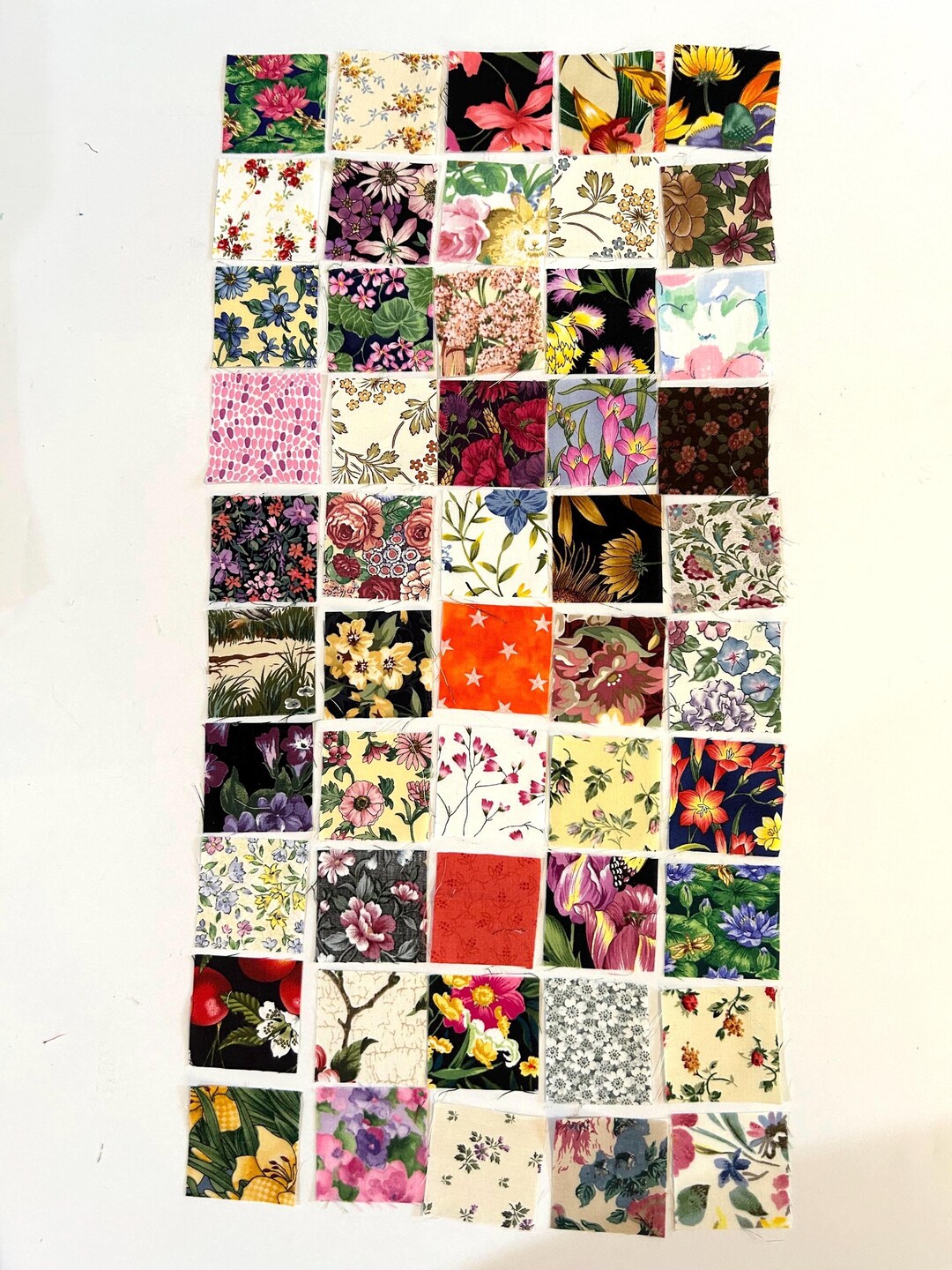 Printed Cotton Fabric Samples Swatches for Quilting Junk Juounala ...