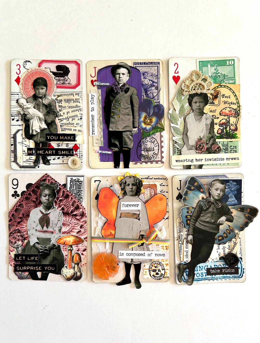 Artist Trading Cards ATC Mini Collage Vintage Inspired Ephemera ...