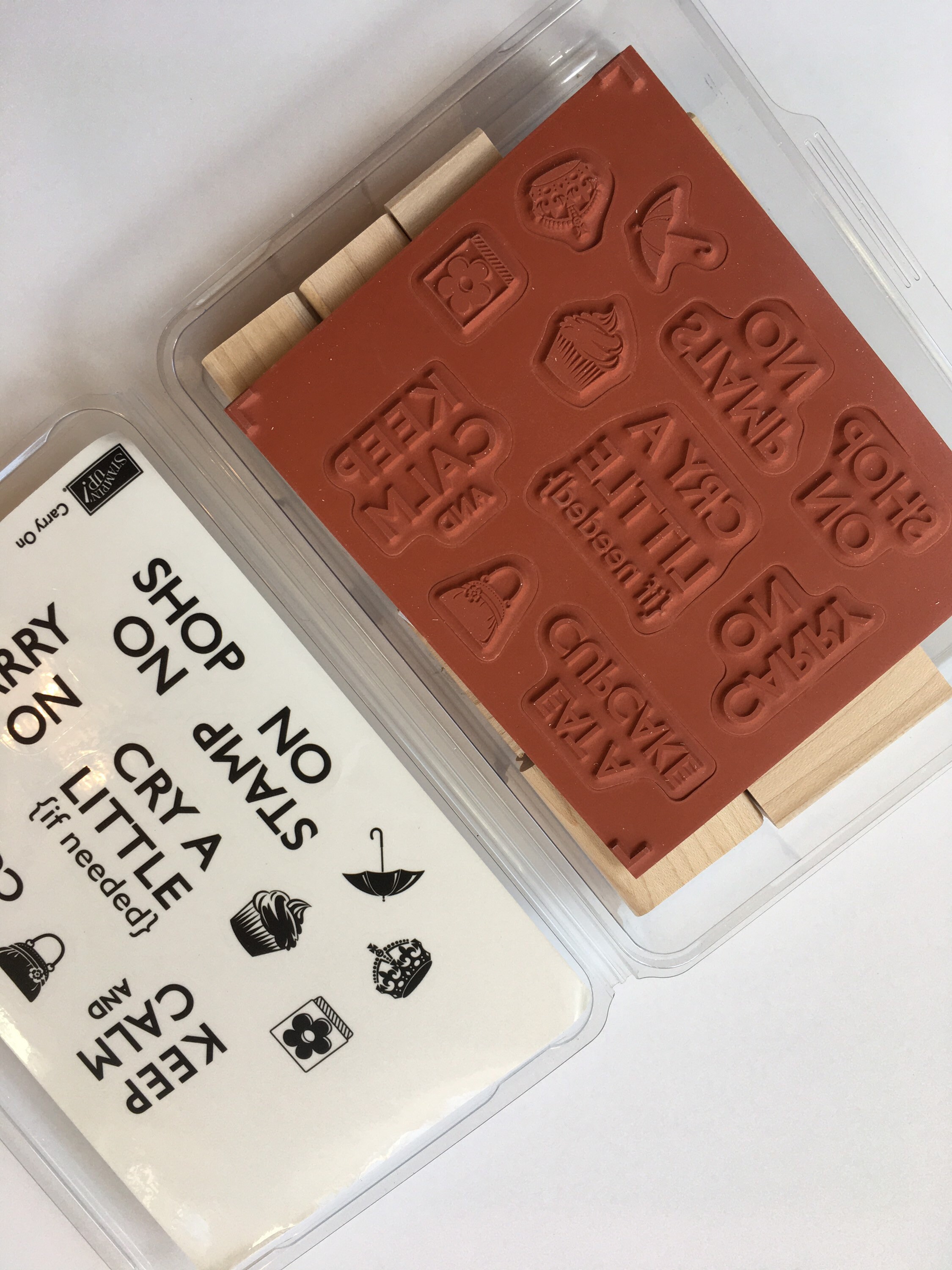 Stampin up Carry on Rubber Stamp Set of 11 Stamps Keep Calm and Carry ...