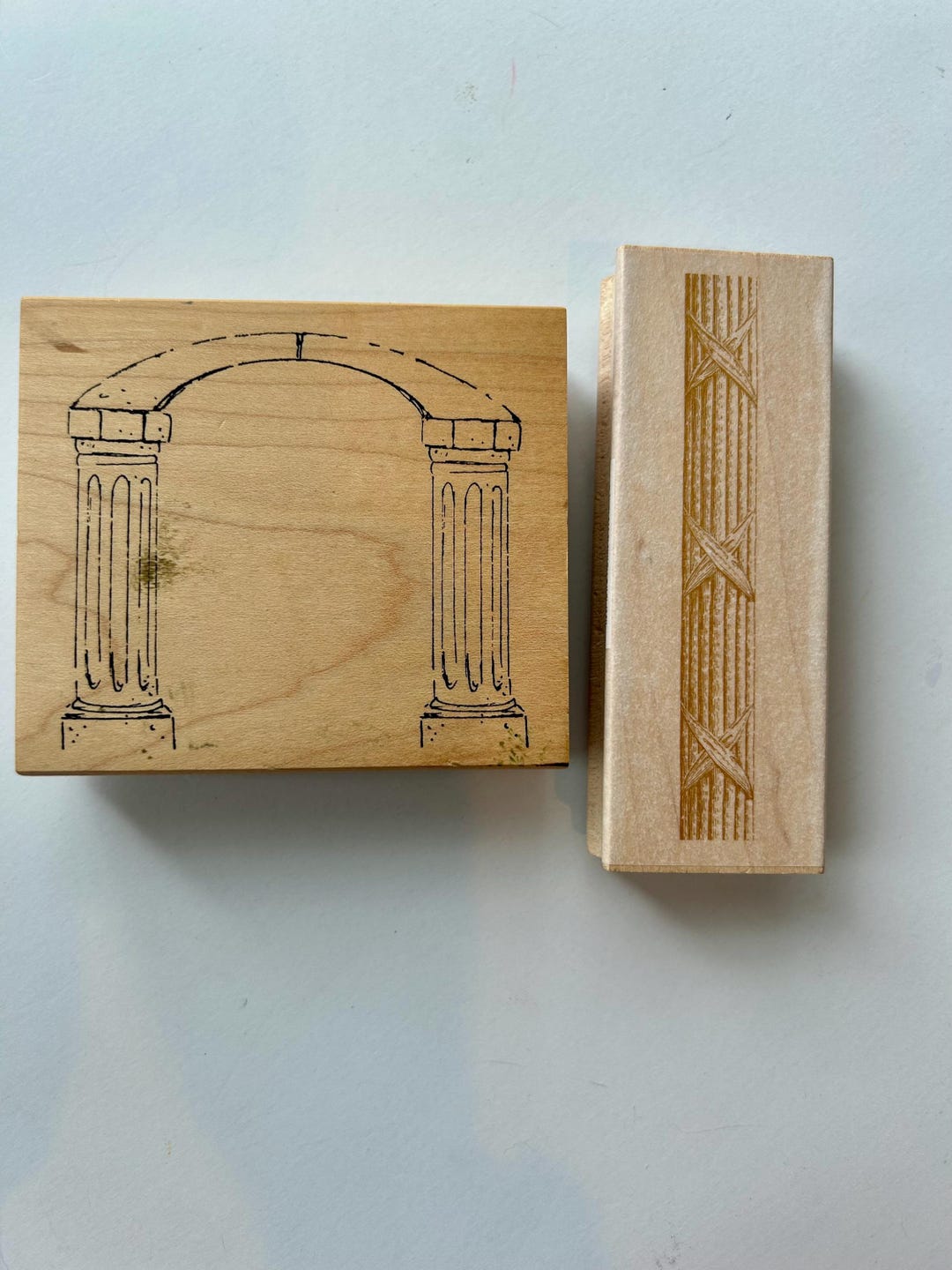Anna Griffin Column Rubber Stamp Art Impressions Double Column Arch ...