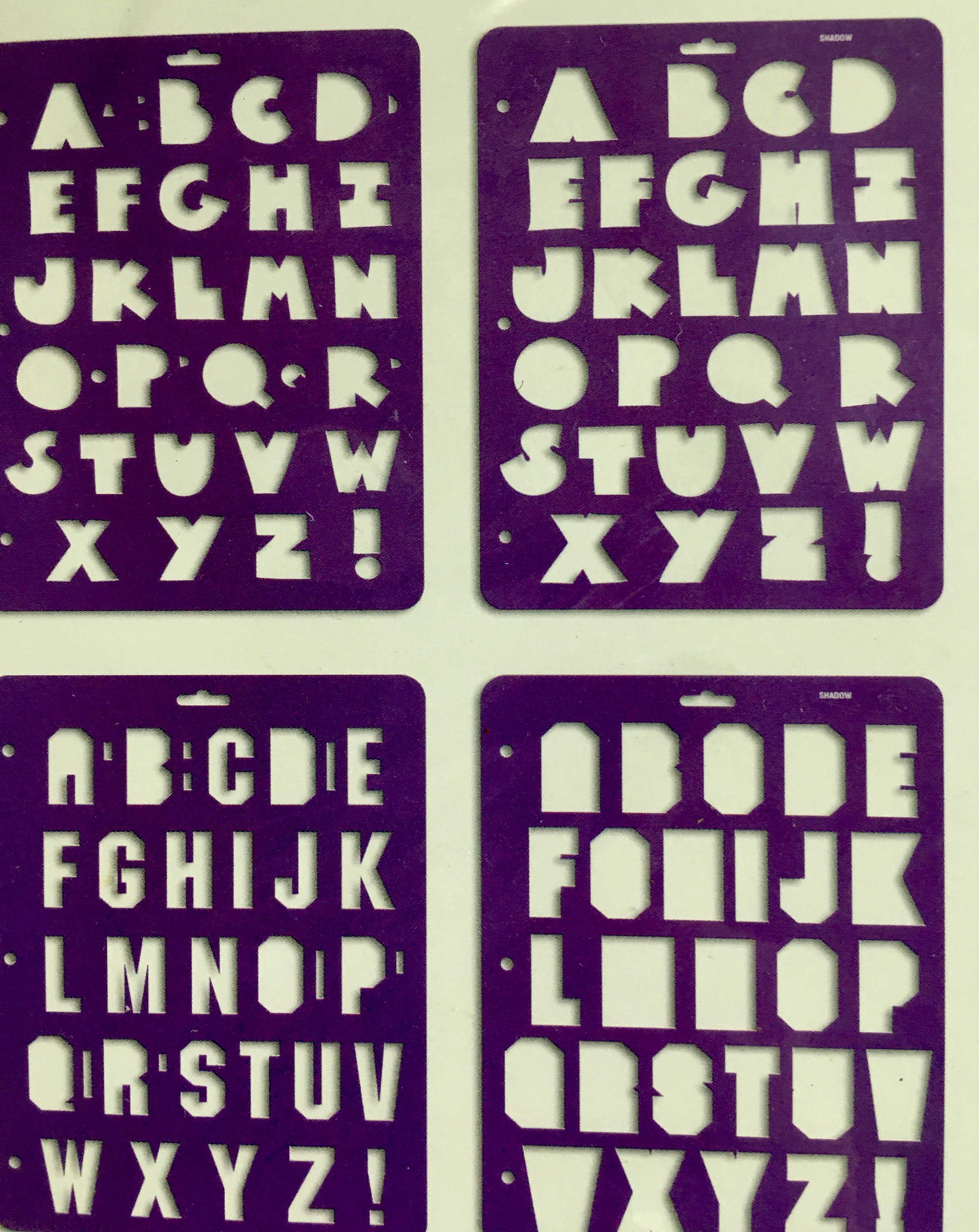 Stencil Alphabet and Numbers Stencils SET of 10 Mega Mega Templates ...