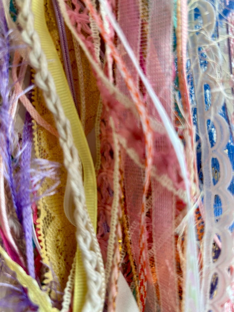 Ribbon Assortment 35 Yards Pastel Colors Gross Grain Satin Fibers ...