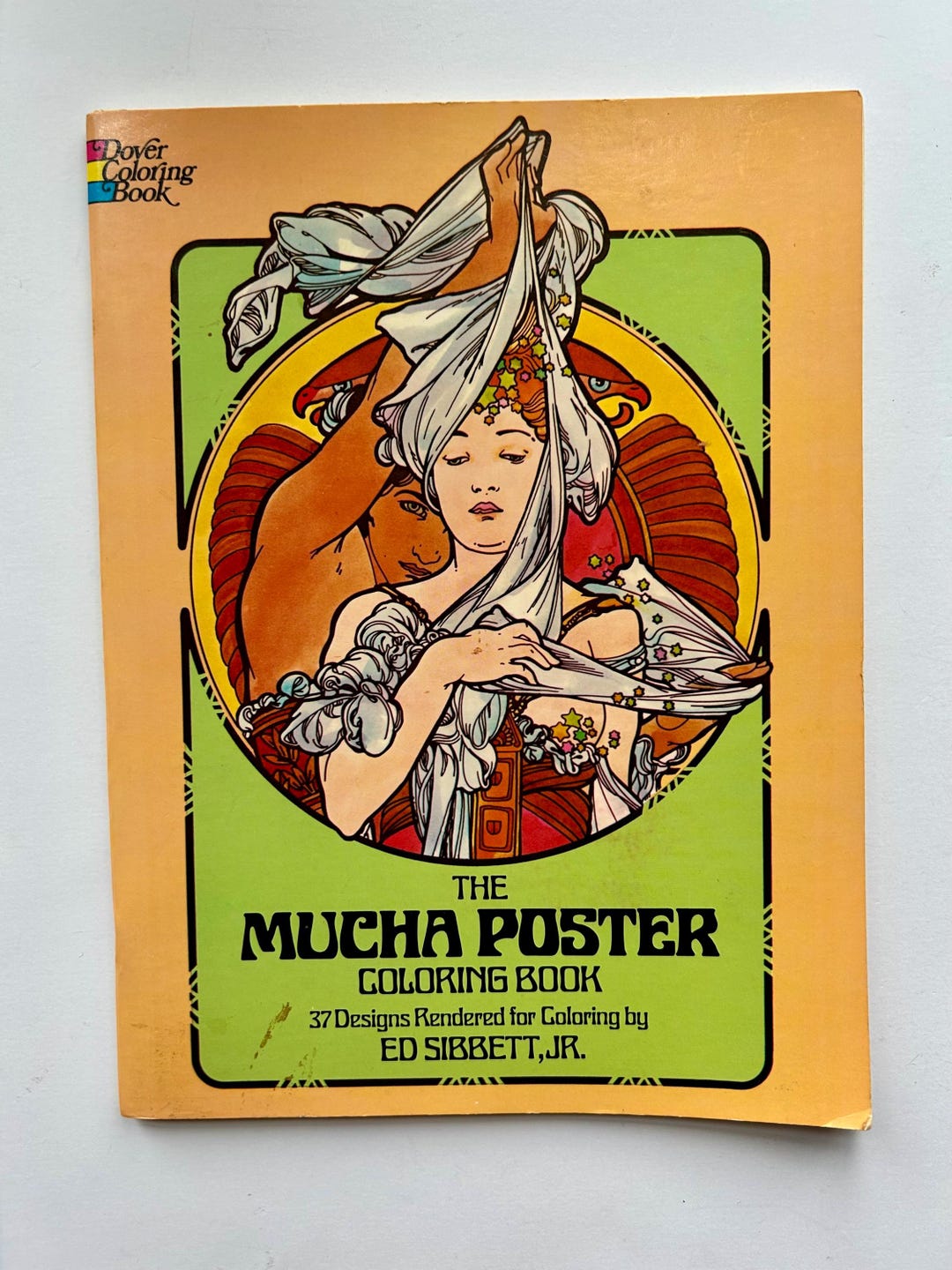 Vintage Alphonse Mucha Coloring Book 1970s Art Nouveau Posters Art ...