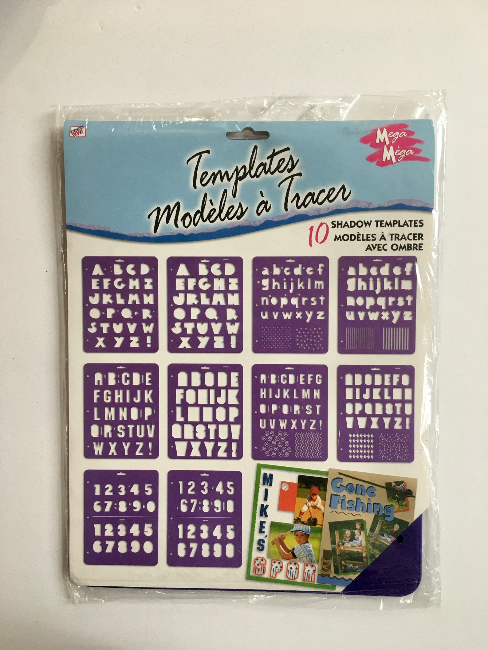 Stencil Alphabet and Numbers Stencils SET of 10 Mega Mega Templates ...