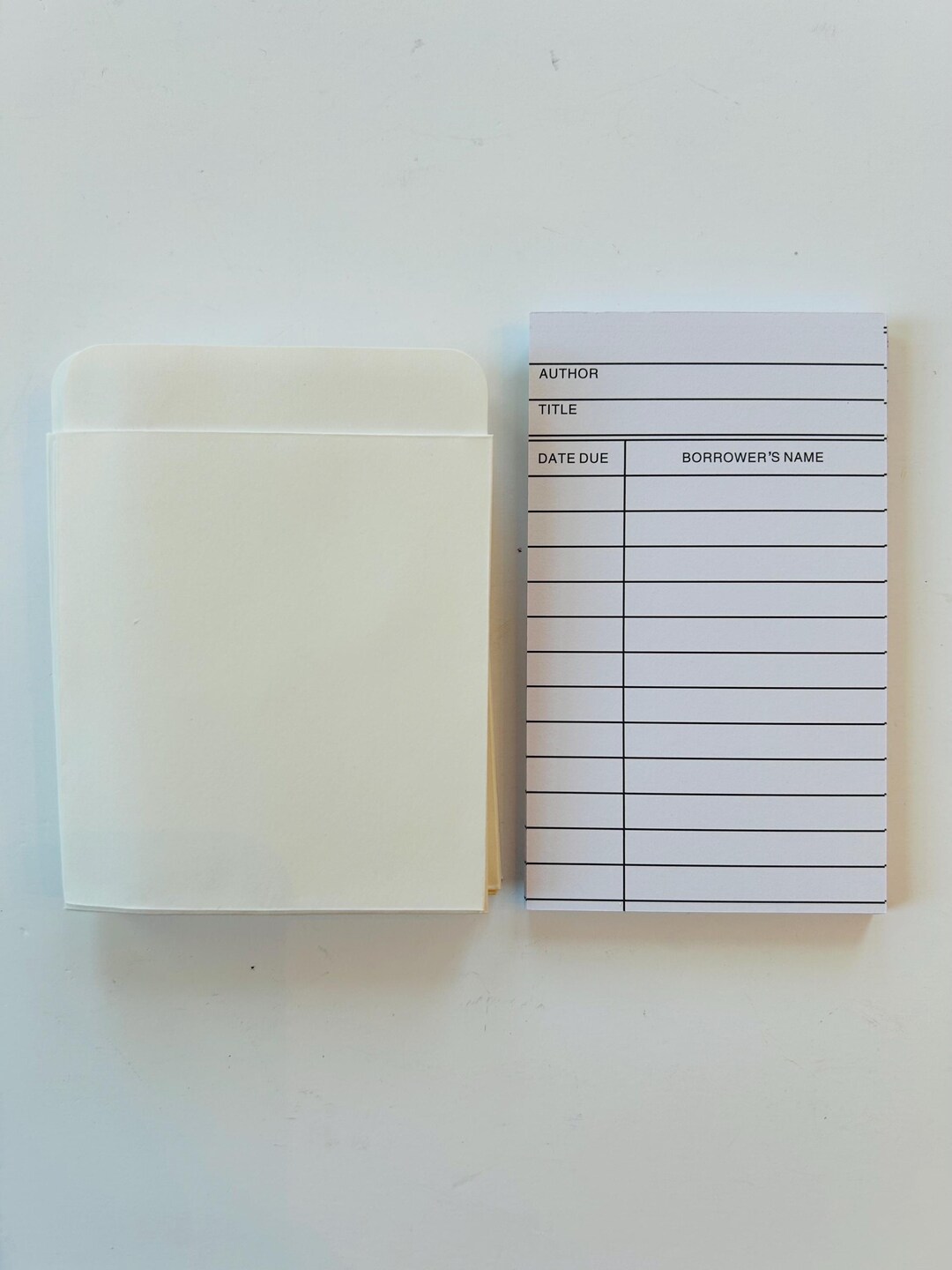 Blank Library Cards and Adhesive Pockets SET of 25 Junk Journal ...