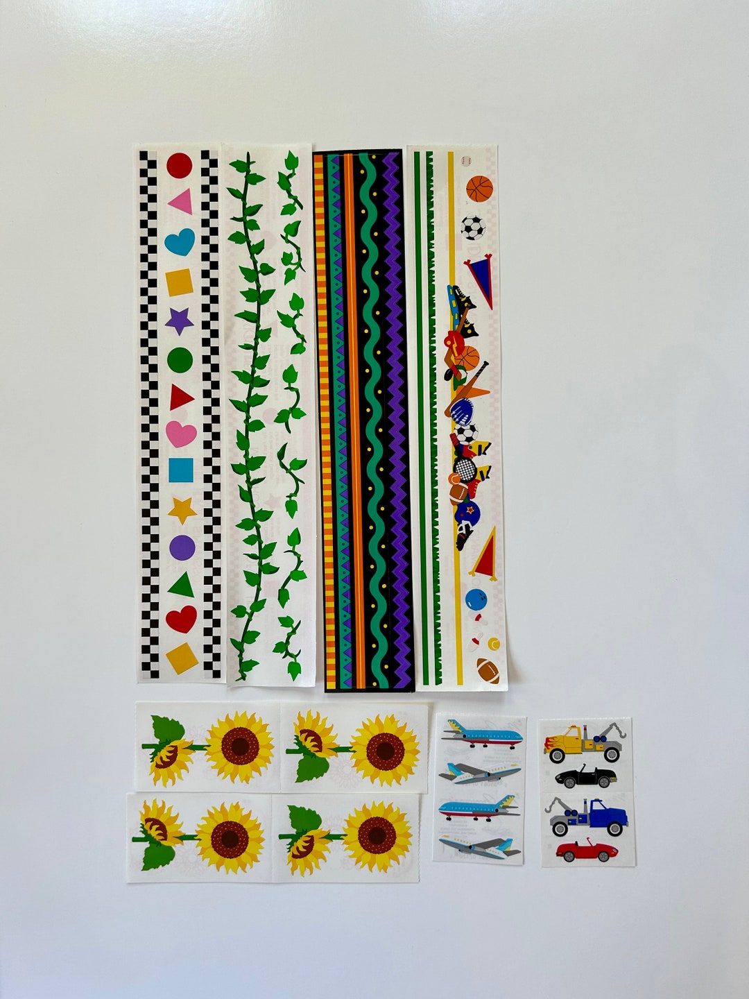 Vintage Mrs Grossman Assorted Stickers Set of 8 Borders Sports ...