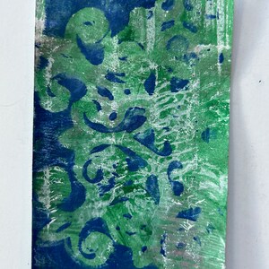 GELLI PRINTS Winter Abstract Index Cards Setof 20 Handprinted UNIQUE ...