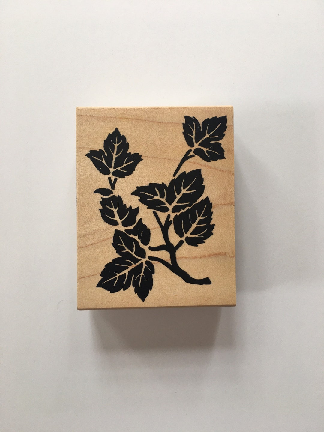 Great Impressions Ivy Leaf Vine Rubber Stamp Unused Card Making Junk ...