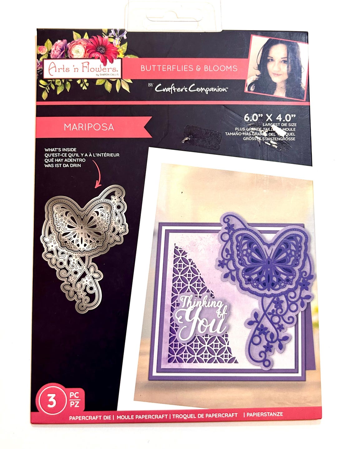 Arts N Flower Butterfly Metal Die Cutter Set of 3 Pieces Detailed ...