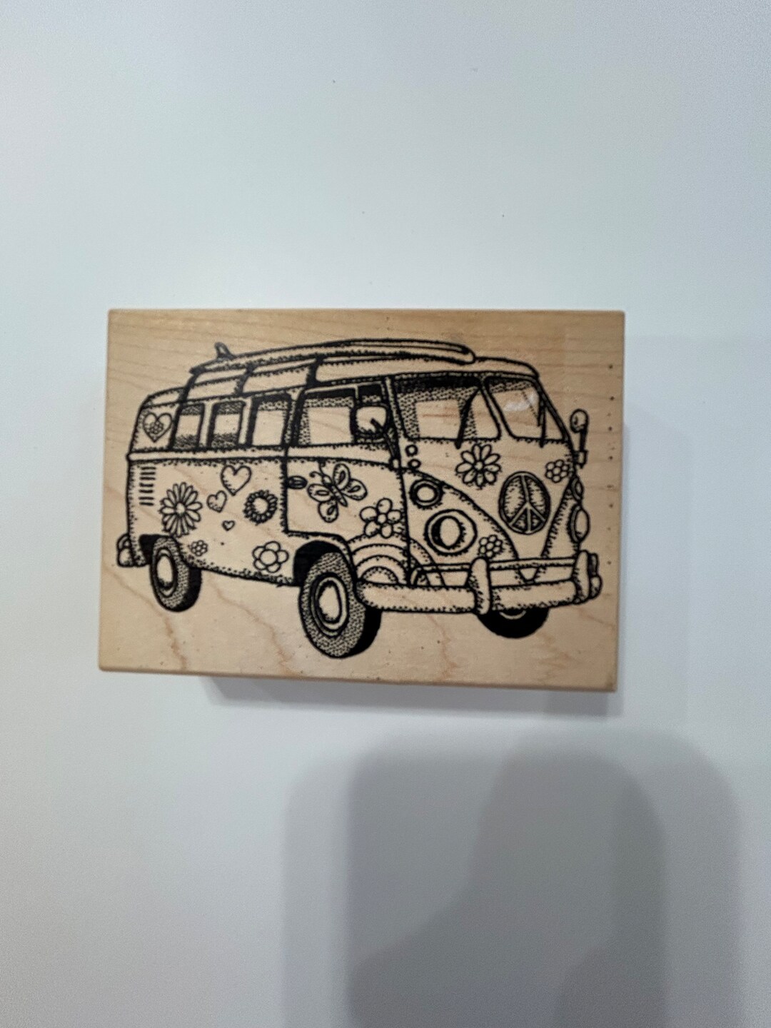 Judi Kins Surf Bus Rubber Stamp 3892H Hippie Bus Volkswagen - Etsy