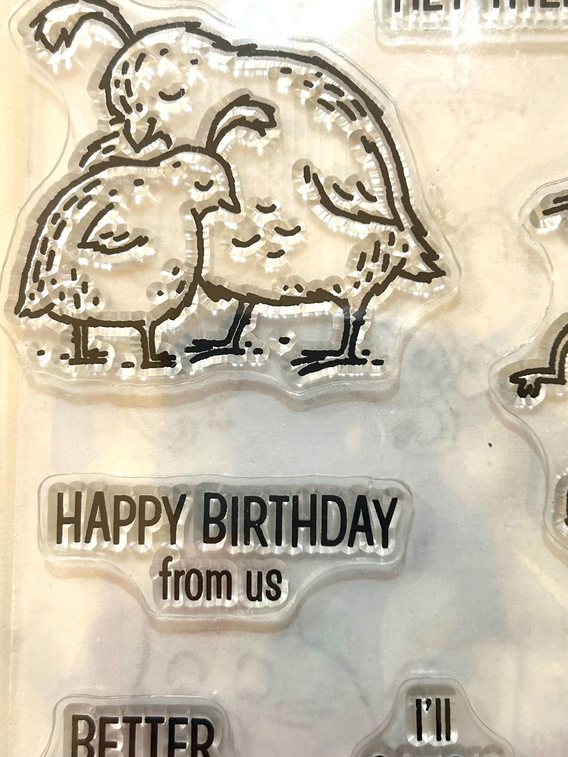 Stampin up Catch You Later Clear Stamps Cling Stamps NIP Cat Monkey ...