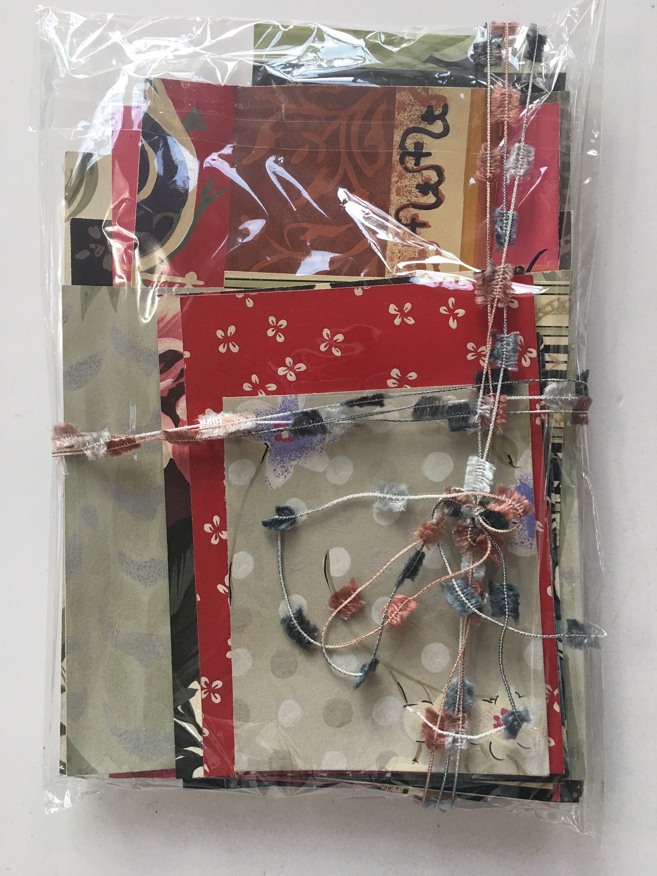 Hand Painted Paper Scrap Bag 25 Pieces Journal Paper Grab Bag Unique ...