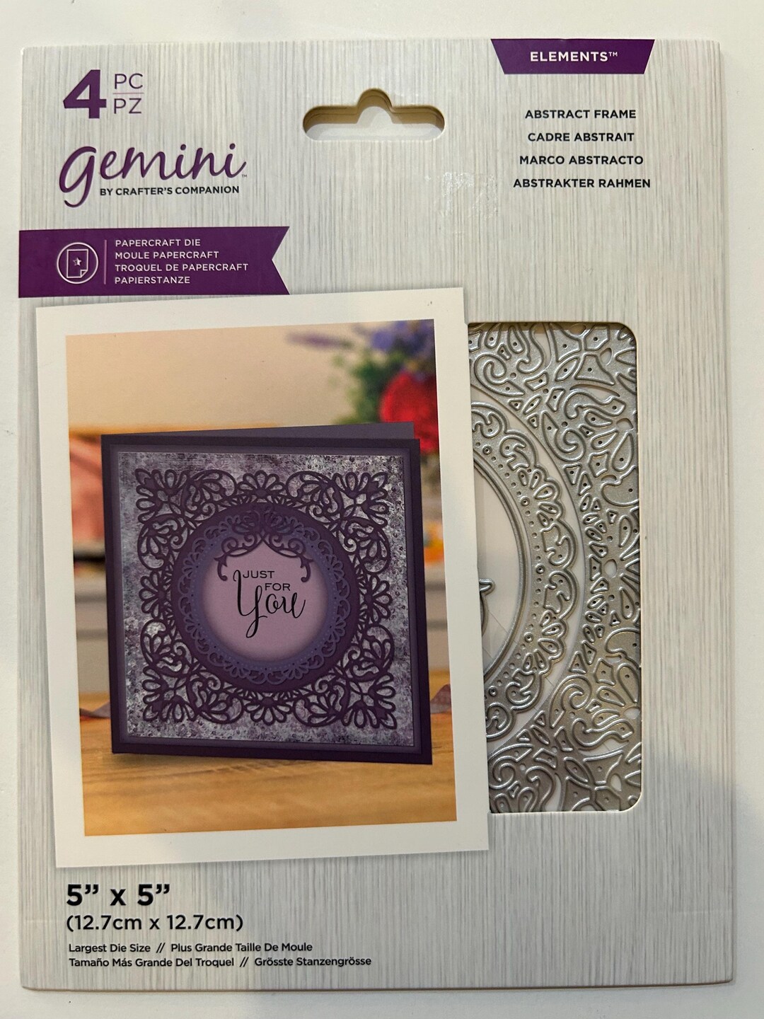 Gemini Flower Frame Metal Die Cutters Abstract Frame 3 Dies Elements by ...