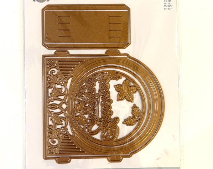 Spellbinders 3 D Card Die Cutter Grand Snow Globe Christmas Set of 8 ...