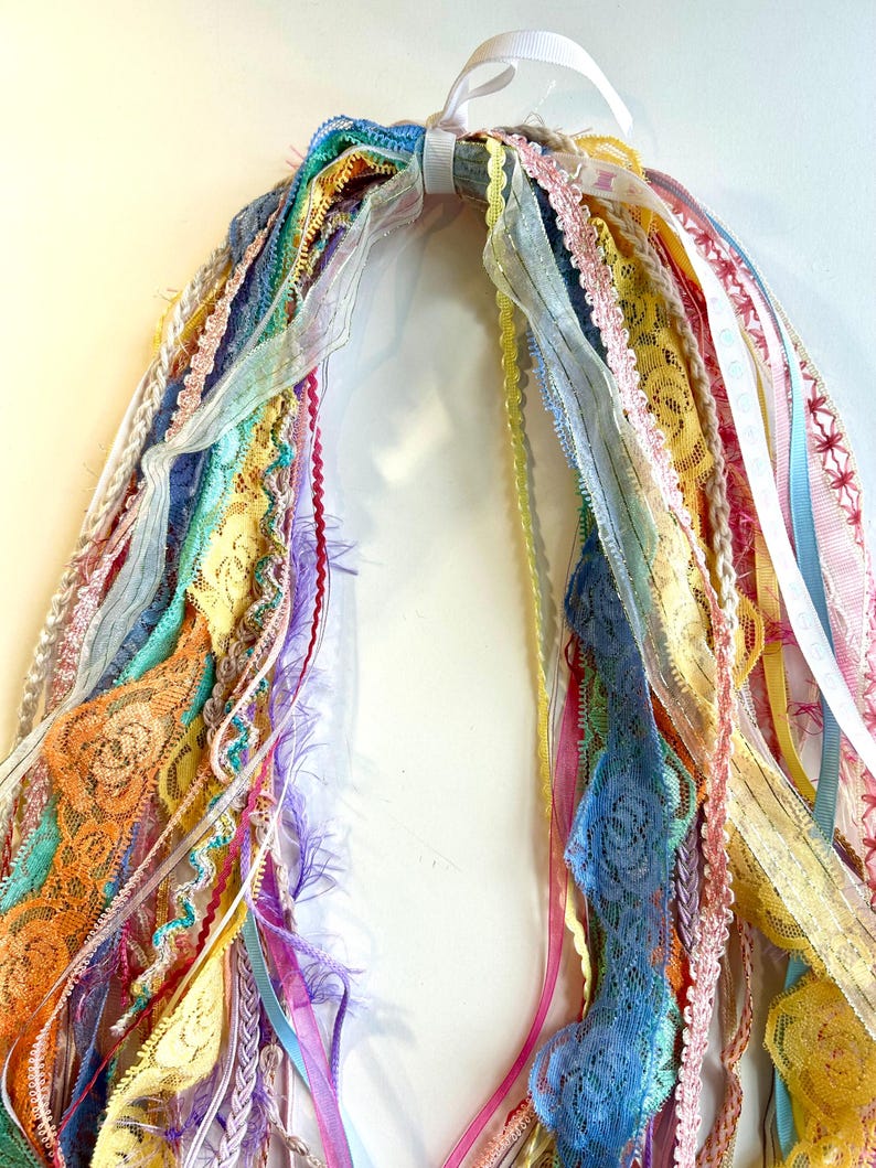 Ribbon Assortment 35 Yards Pastel Colors Gross Grain Satin Fibers ...