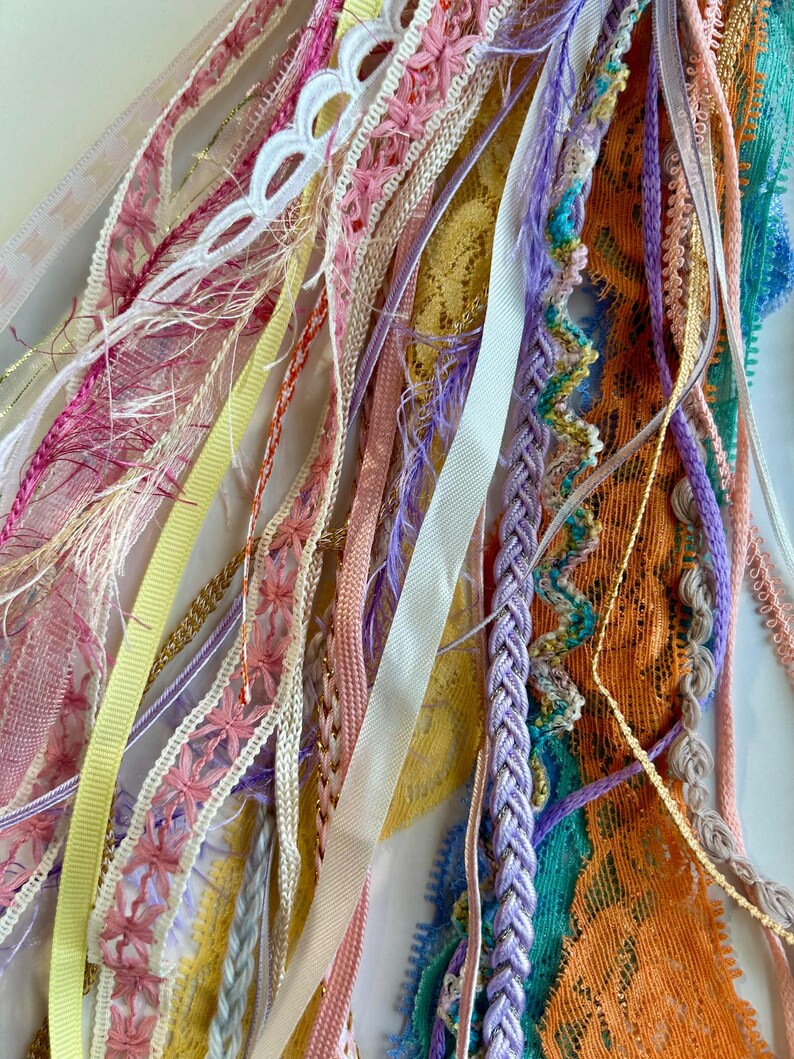 Ribbon Assortment 35 Yards Pastel Colors Gross Grain Satin Fibers ...