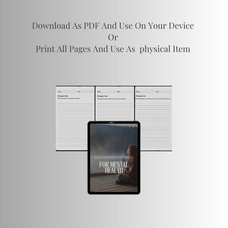 200 Journal Prompts | Guided Writing Prompts for Self Discovery, Mental ...