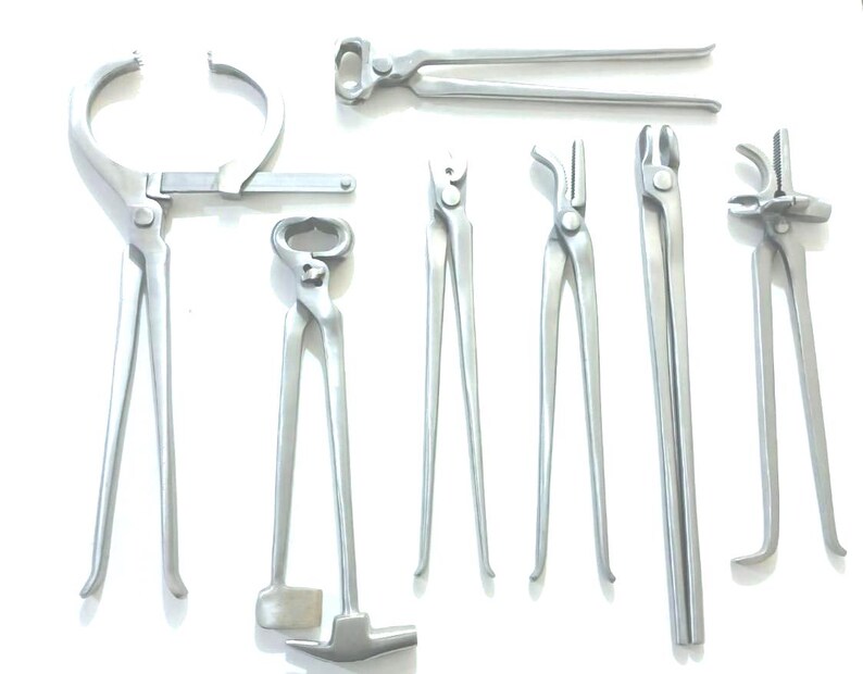 Farrier Tool Kit 7 Piece Horse Hoof Care Tools | Blacksmith Tool Set ...