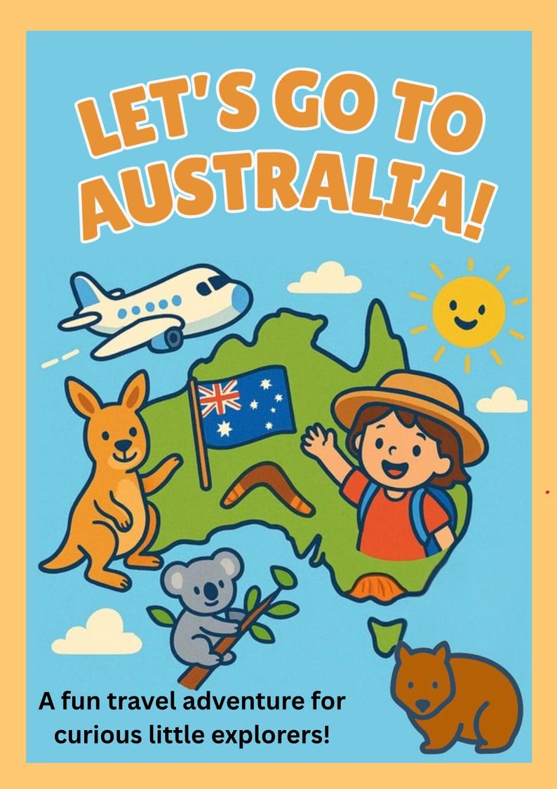 Australia Kids Activity Worksheet | Printable Travel Learning Pack ...