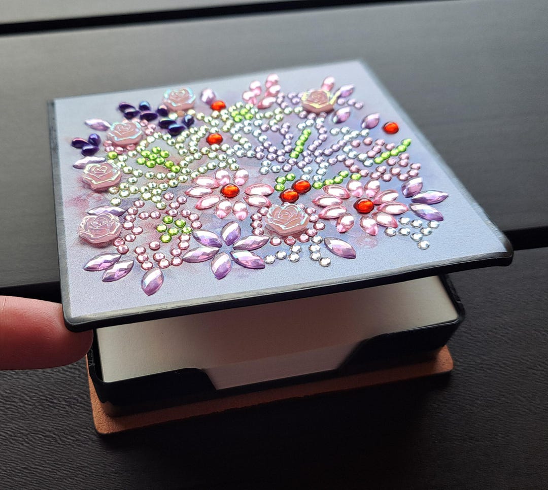 Super Nice Notepad in Holder With Diamonds on It. - Etsy