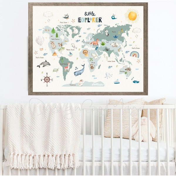 Little Explorer Wall Art - Etsy